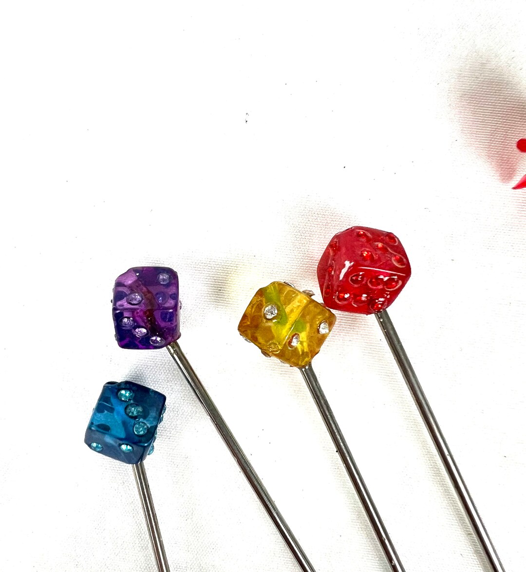 Vintage Cocktail Picks Dice Party Picks Set of Four MSC International ...
