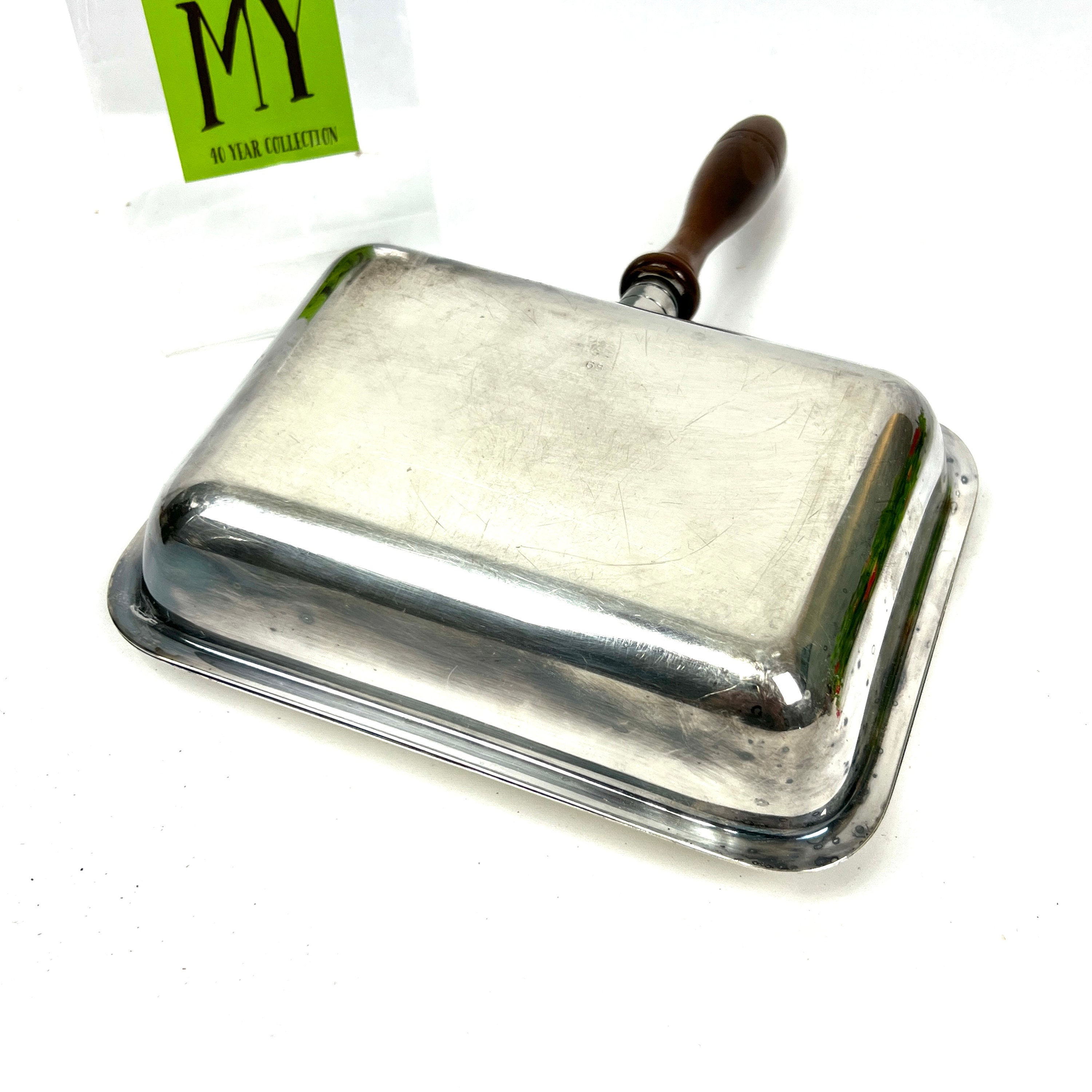 Vintage Silver Plate Butlers Ashtray With Wooden Handle - Etsy