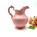 Beautiful Vintage Studio Pottery Baby Pink Pitcher Ornate - Etsy