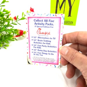 Vintage Chick-fil-a Kids Activity Cards: 52 Fun Party Games - Etsy