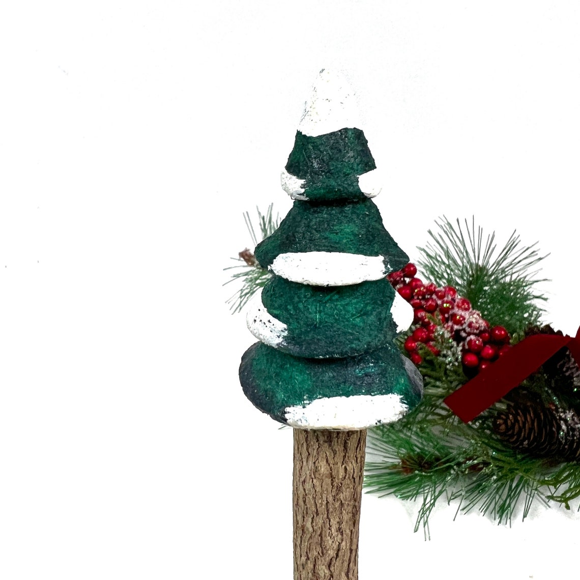 Festive Holiday Handmade Carved Out Wooden Twig Pencil Snow - Etsy