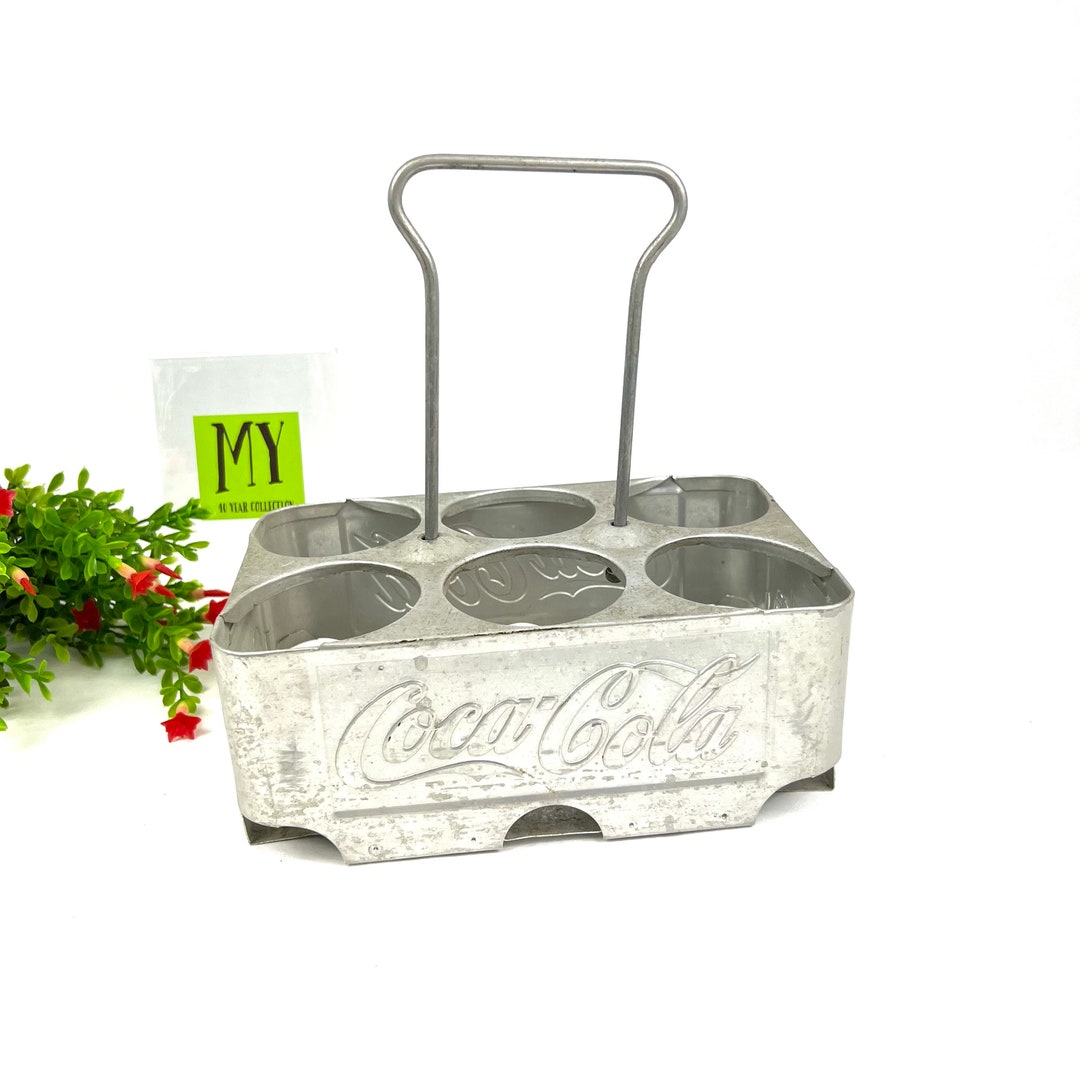 Vintage Aluminum Coca Cola Bottle Carrier: Mid Century Collectible - Etsy