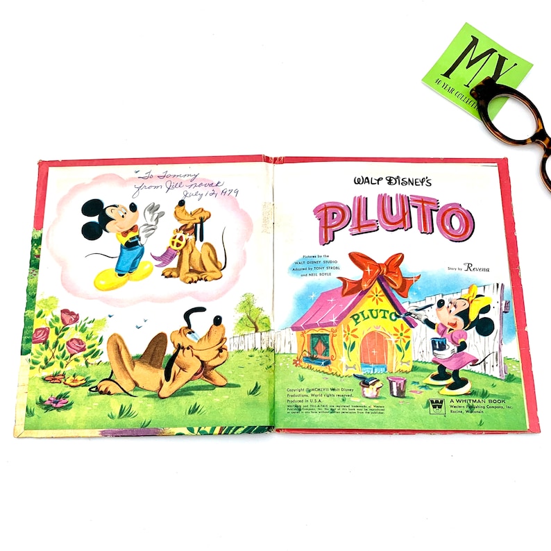 1957 Walt Disney's Pluto Whitmans Tell A Tale Series Book - Etsy