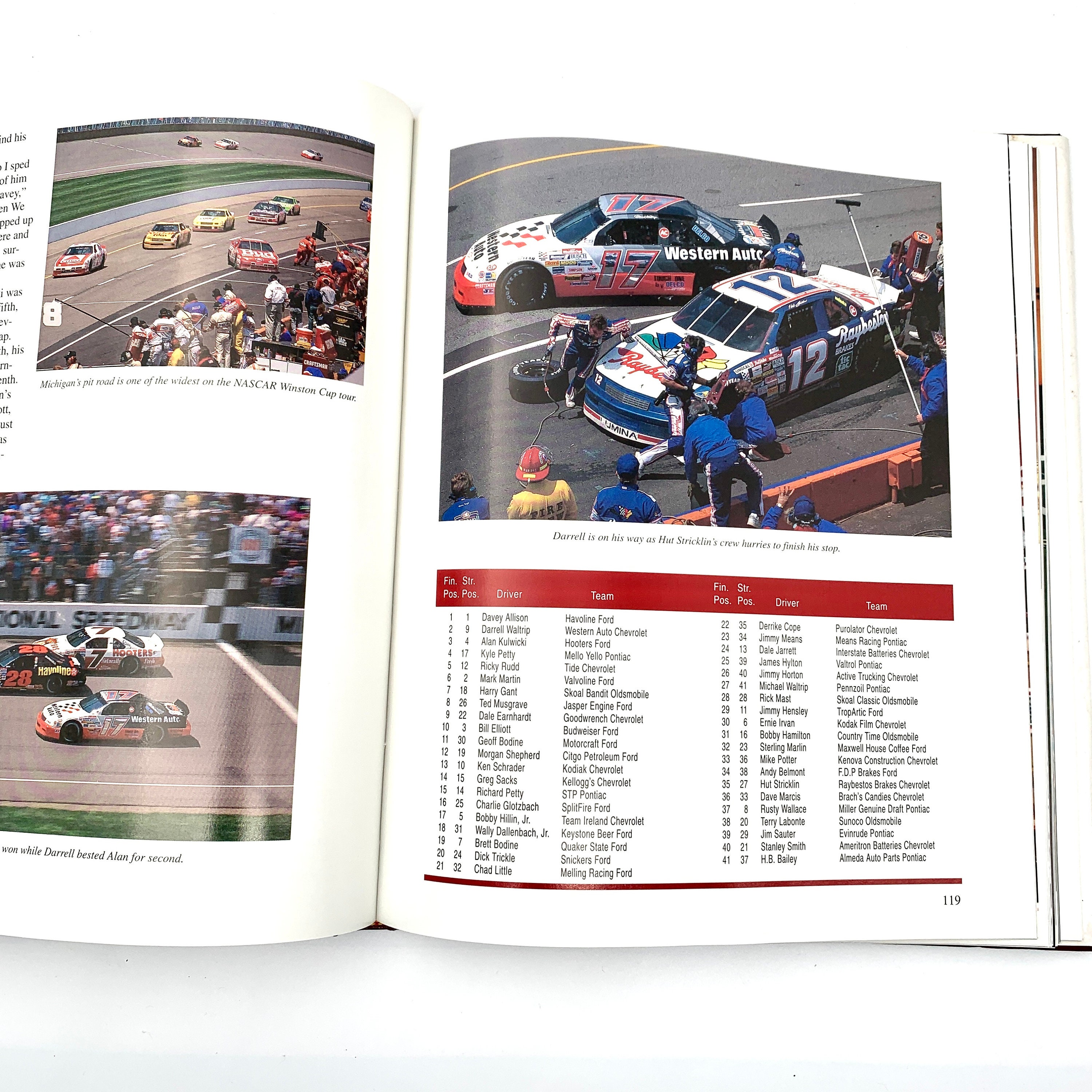 NASCAR Winston Cup 1992 by UMI Publications Hardcover Book | Etsy