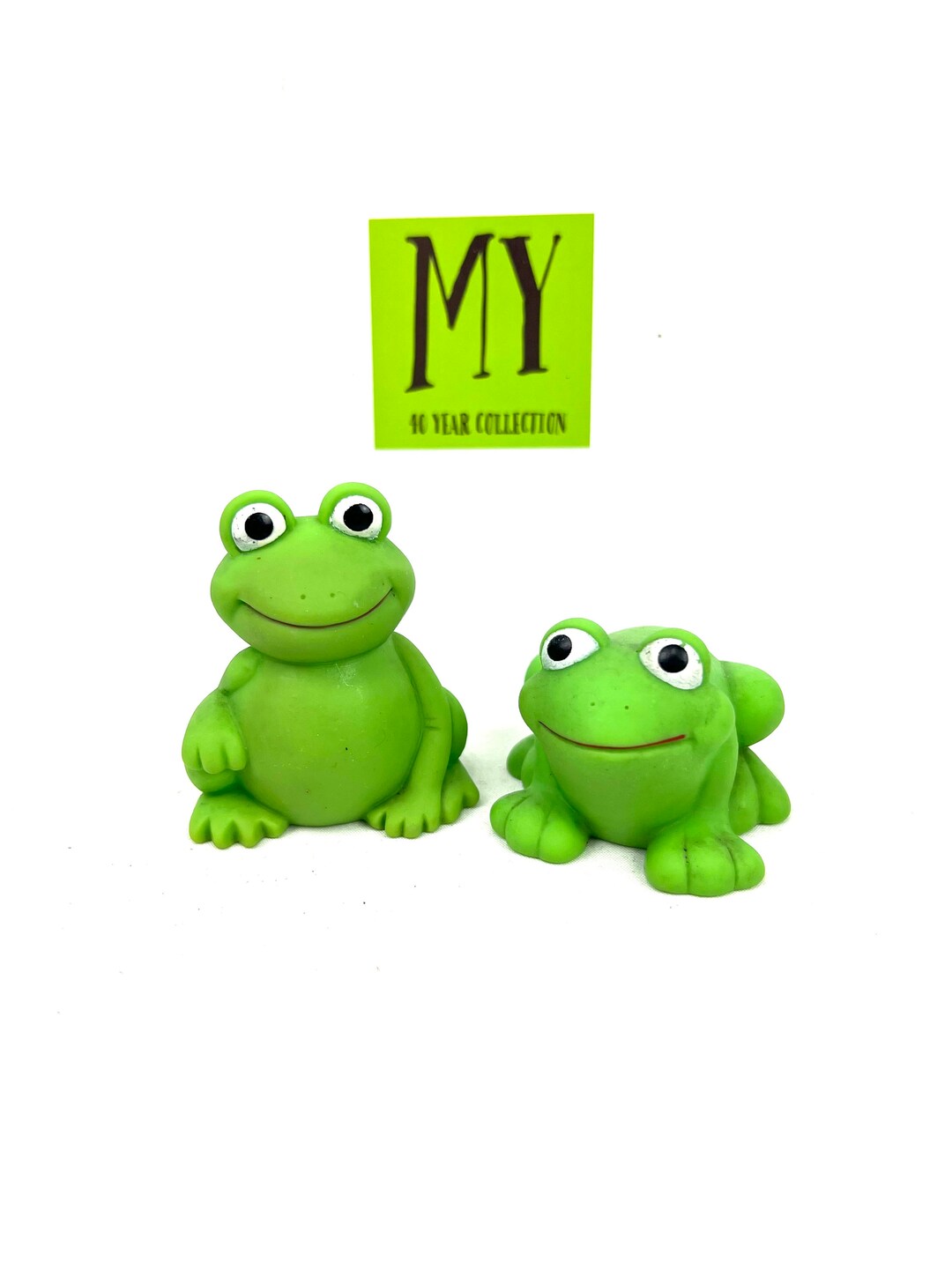 Vintage Toy Frogs Pair of Squeezy Rubber Frog Toys Bath Time Frogs My40yearcollection - Etsy