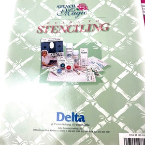 Vintage Stencil Set: Stencil Magic Guide, Brushes, Aleene's Fusible Web - Etsy