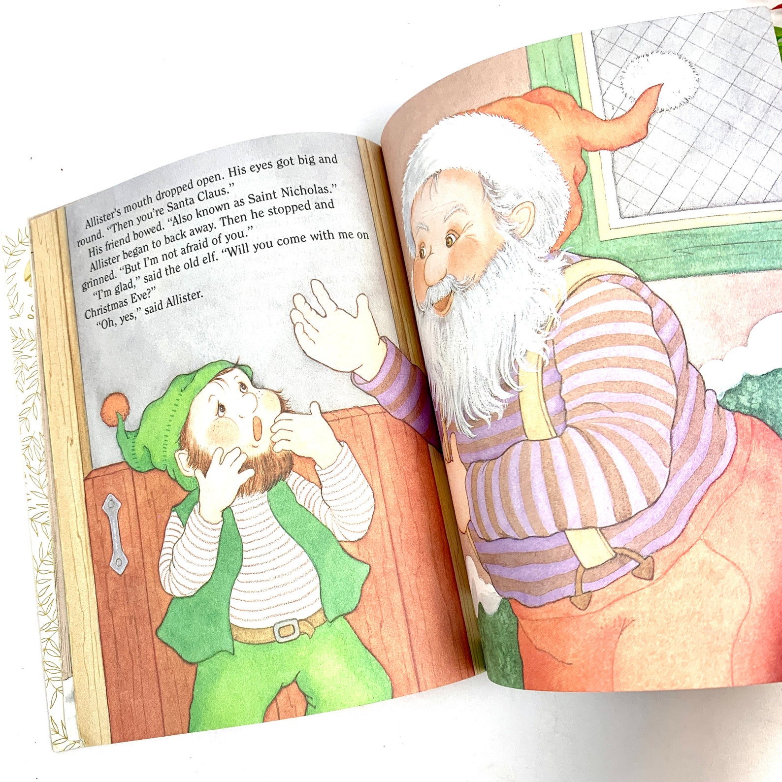 1987 the Littlest Christmas Elf A Little Golden Book 459-12 by - Etsy