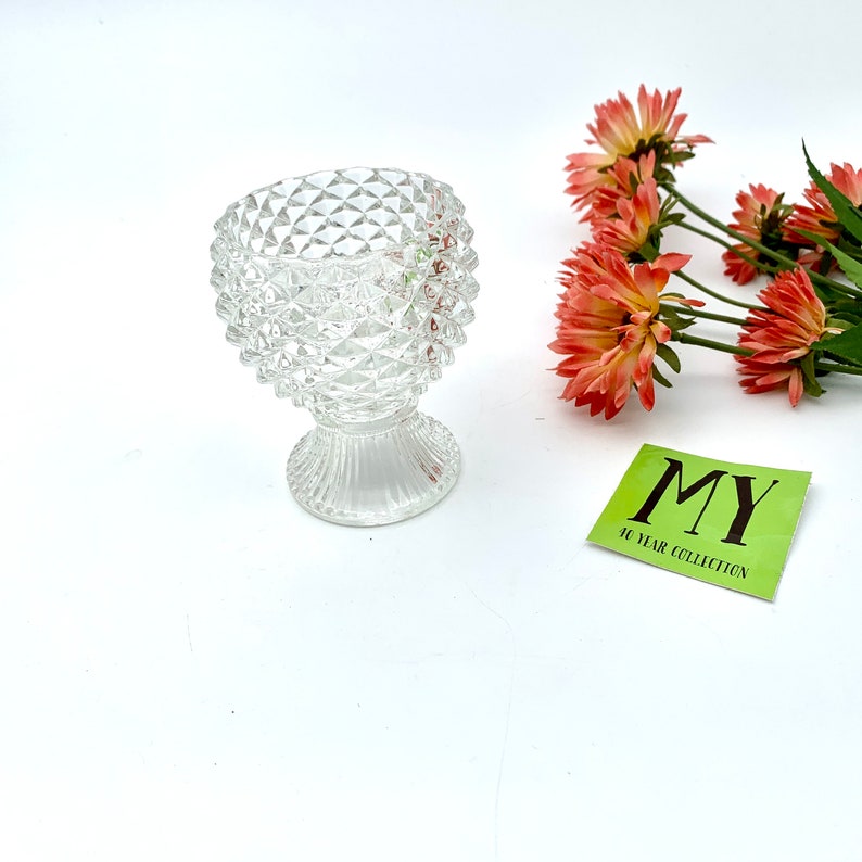 Vintage Avon Pineapple Pattern Glass Votive Candle Holder | Etsy