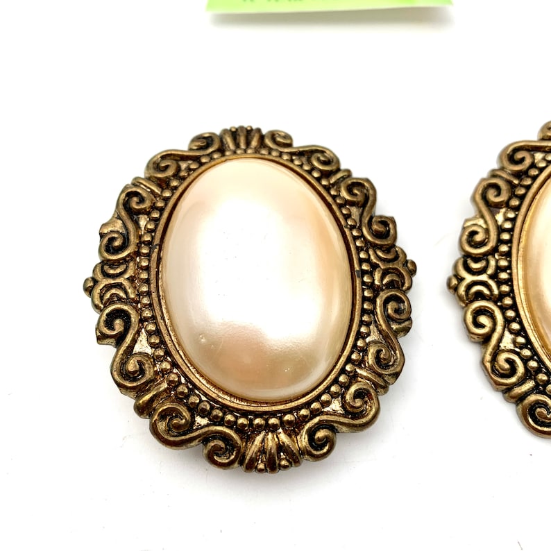 Amazing Vintage Large Oval Aged Brass Scroll Pattern Faux - Etsy