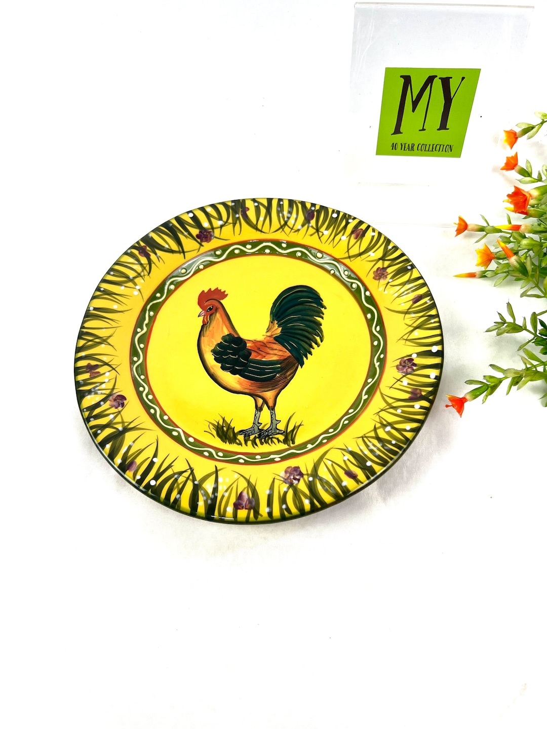Vintage Rooster Plate: Jay Imports Ceramic Decorative Plate - Etsy