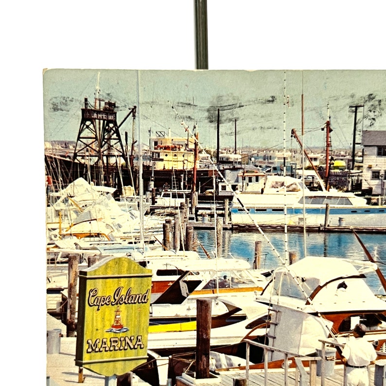 Vintage Cape May New Jersey Cape Island Marina Postcard - Etsy