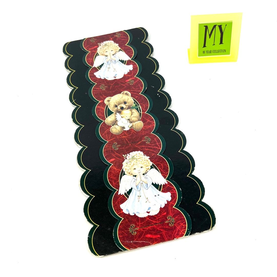 Vintage Giftco Trifold Cardboard Wall Hanging Garland - Black Red ...
