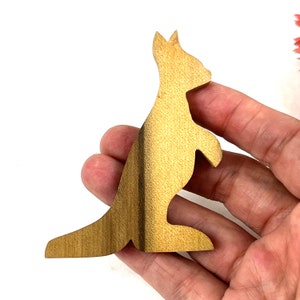Vintage Refrigerator Magnets - Kangaroo - Wooden Cut Out Kangaroo ...