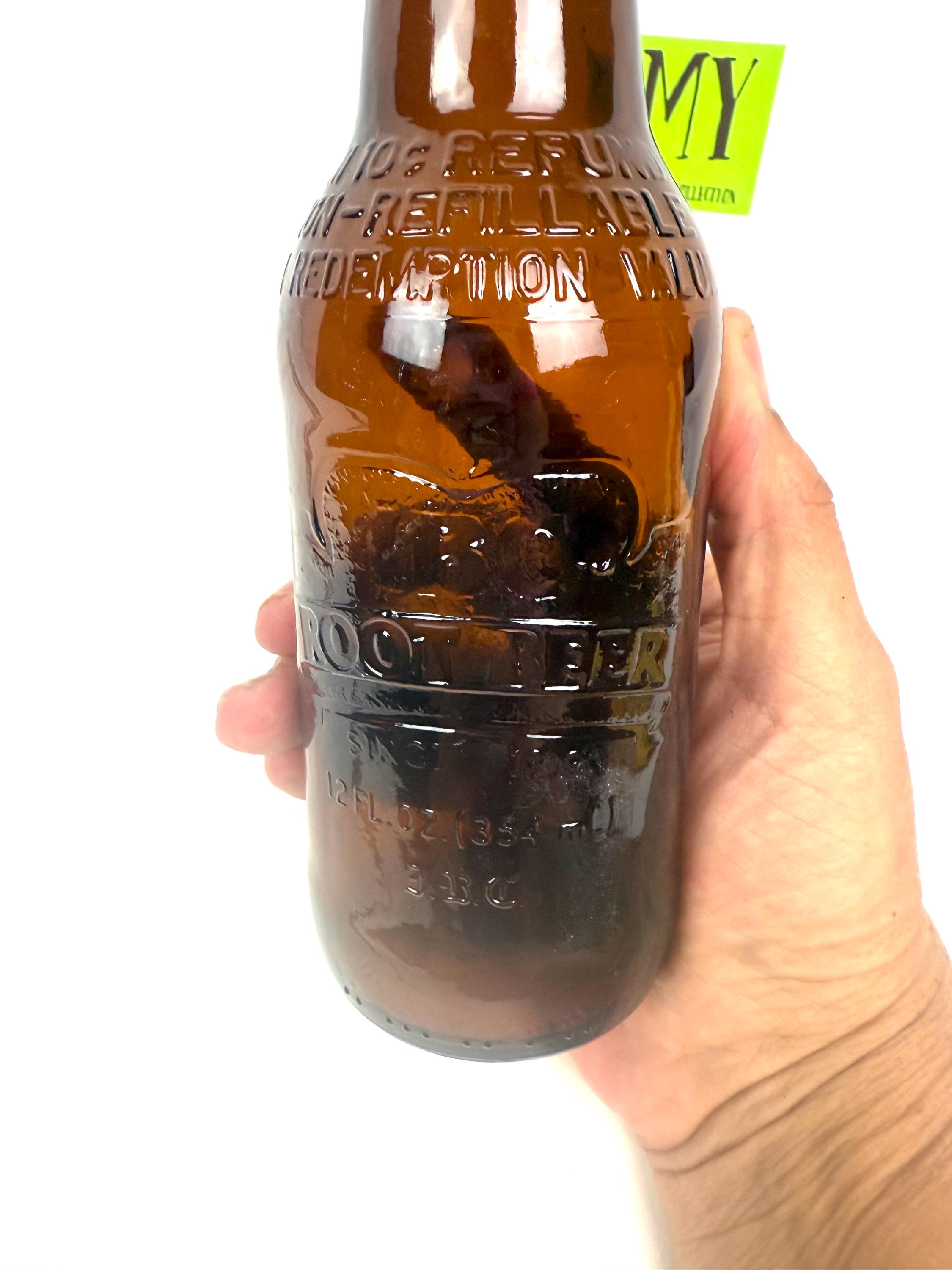Vintage IBC Root Beer Bottle – Embossed Amber Glass, 12oz Soda ...
