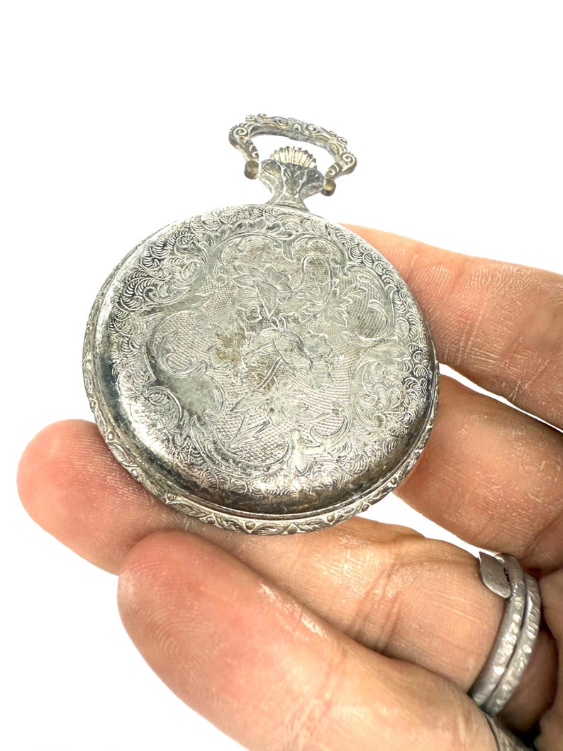 Vintage North Star 17 Jewel Pocket Watch in Andre Rivalle Silver Case ...
