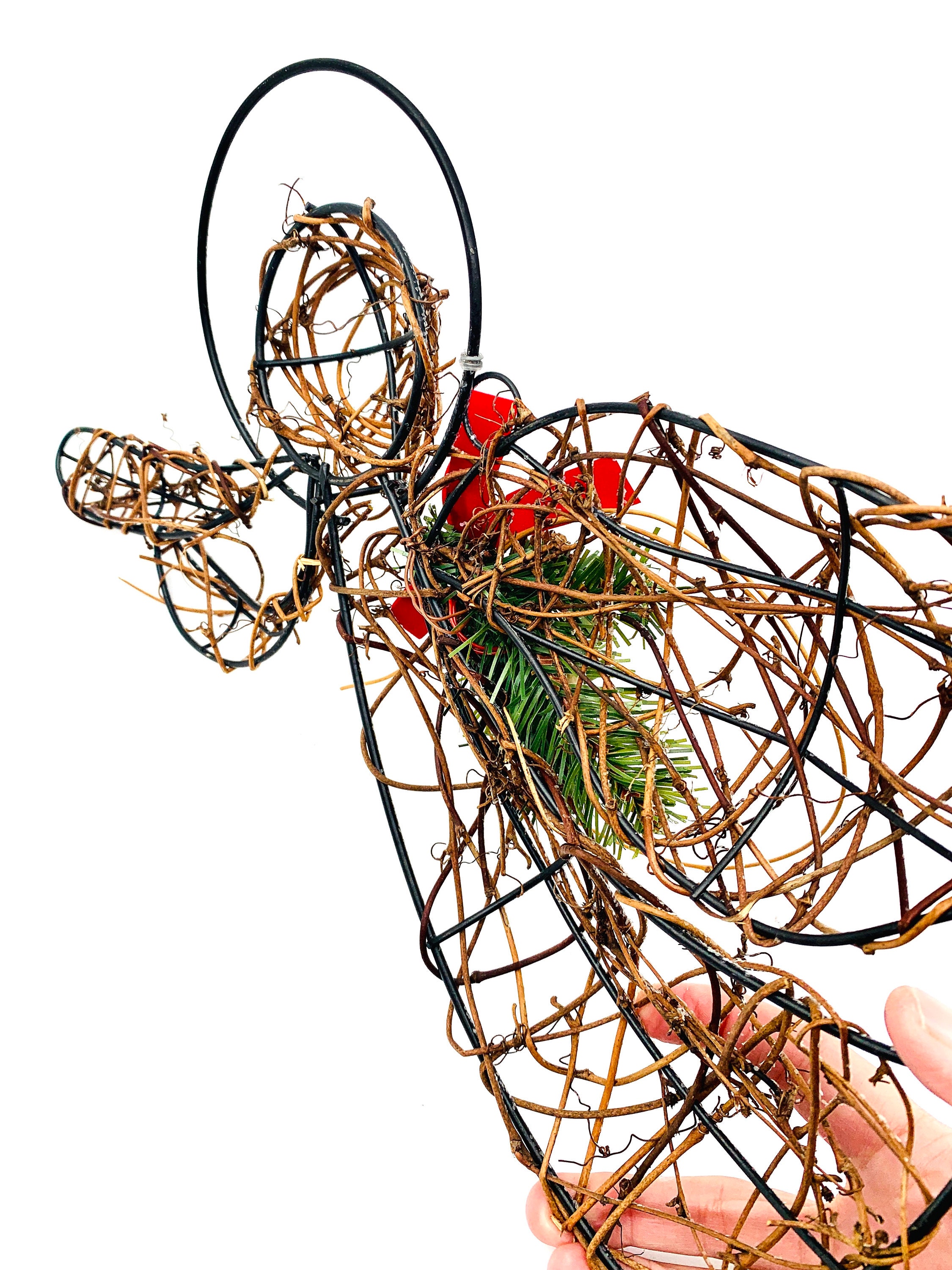 Vintage Christmas Flying Angel Wreath Door Decor Metal and | Etsy