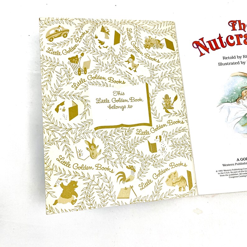 1991 the Nutcracker A Little Golden Book Retold by Rita - Etsy