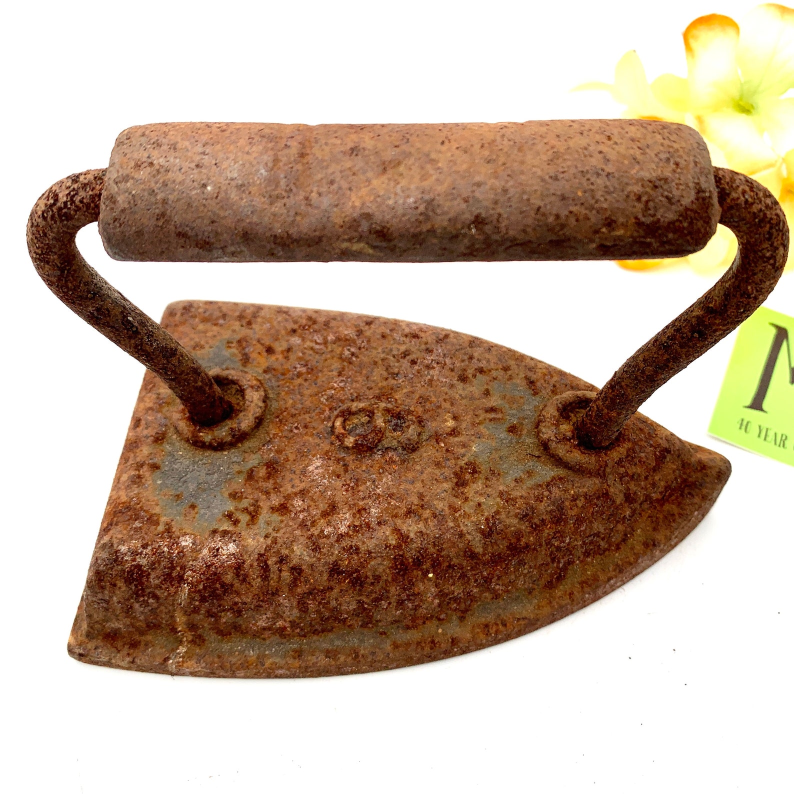 Antique Rustic Cast Iron Clothes Iron 6 Paperweight Prop - Etsy