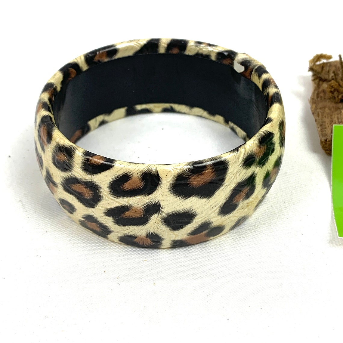 Vintage Leopard Print Bangle Bracelet Acrylic Lucite Bengle - Etsy