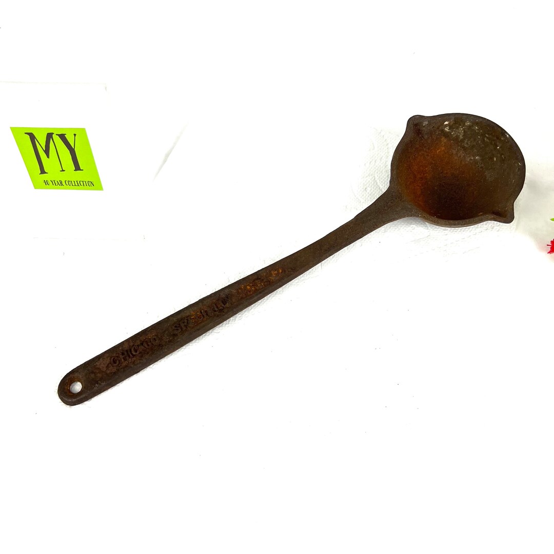Vintage Malleable Iron Smelting Ladle - Chicago Specialty Mfg Co - Etsy