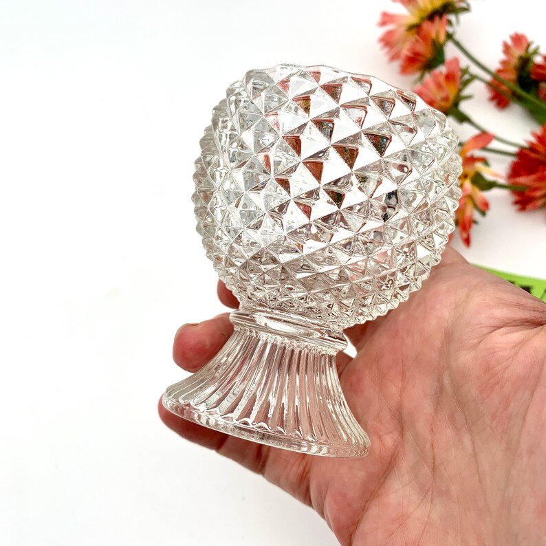 Vintage Avon Pineapple Pattern Glass Votive Candle Holder | Etsy