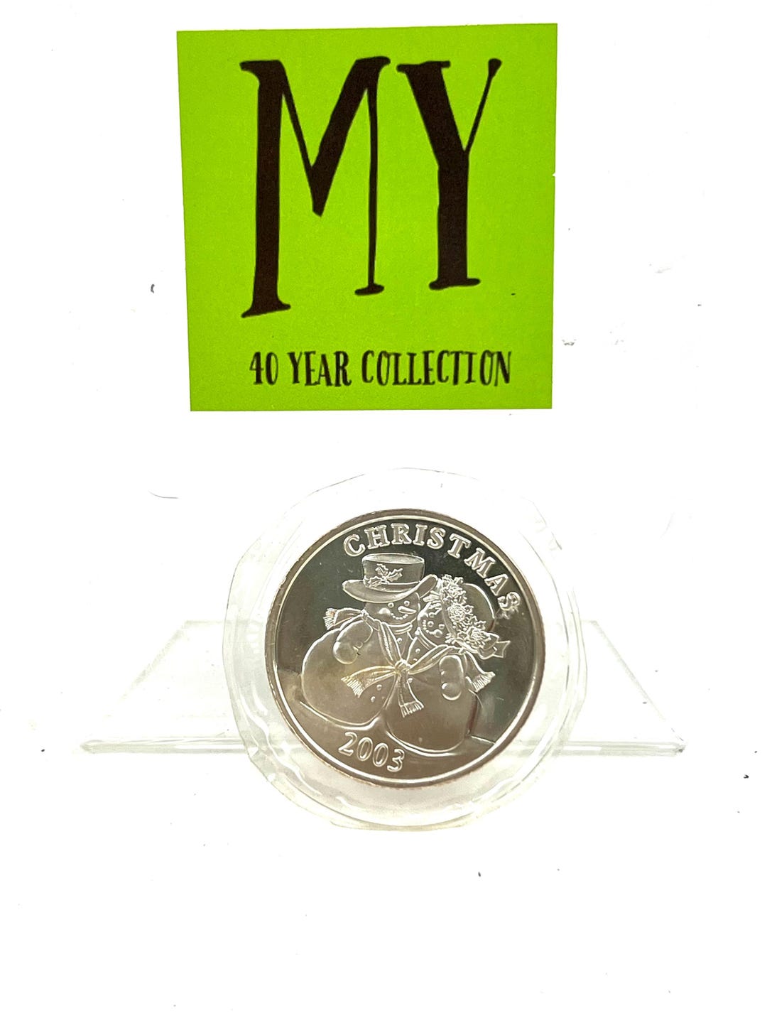Vintage Silver Coin - Limited Edition Christmas 2003 - Snowman and ...