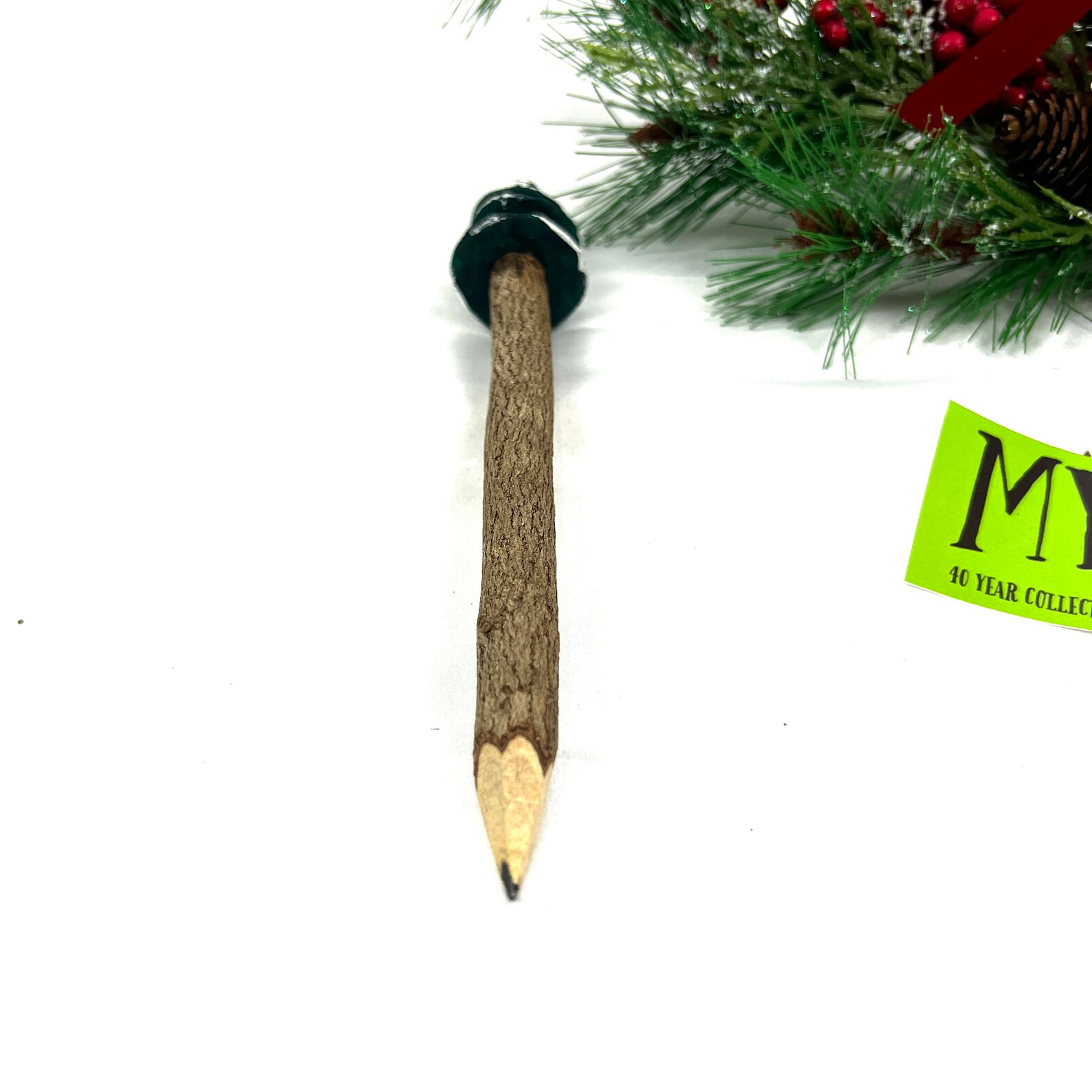 Festive Holiday Handmade Carved Out Wooden Twig Pencil Snow - Etsy