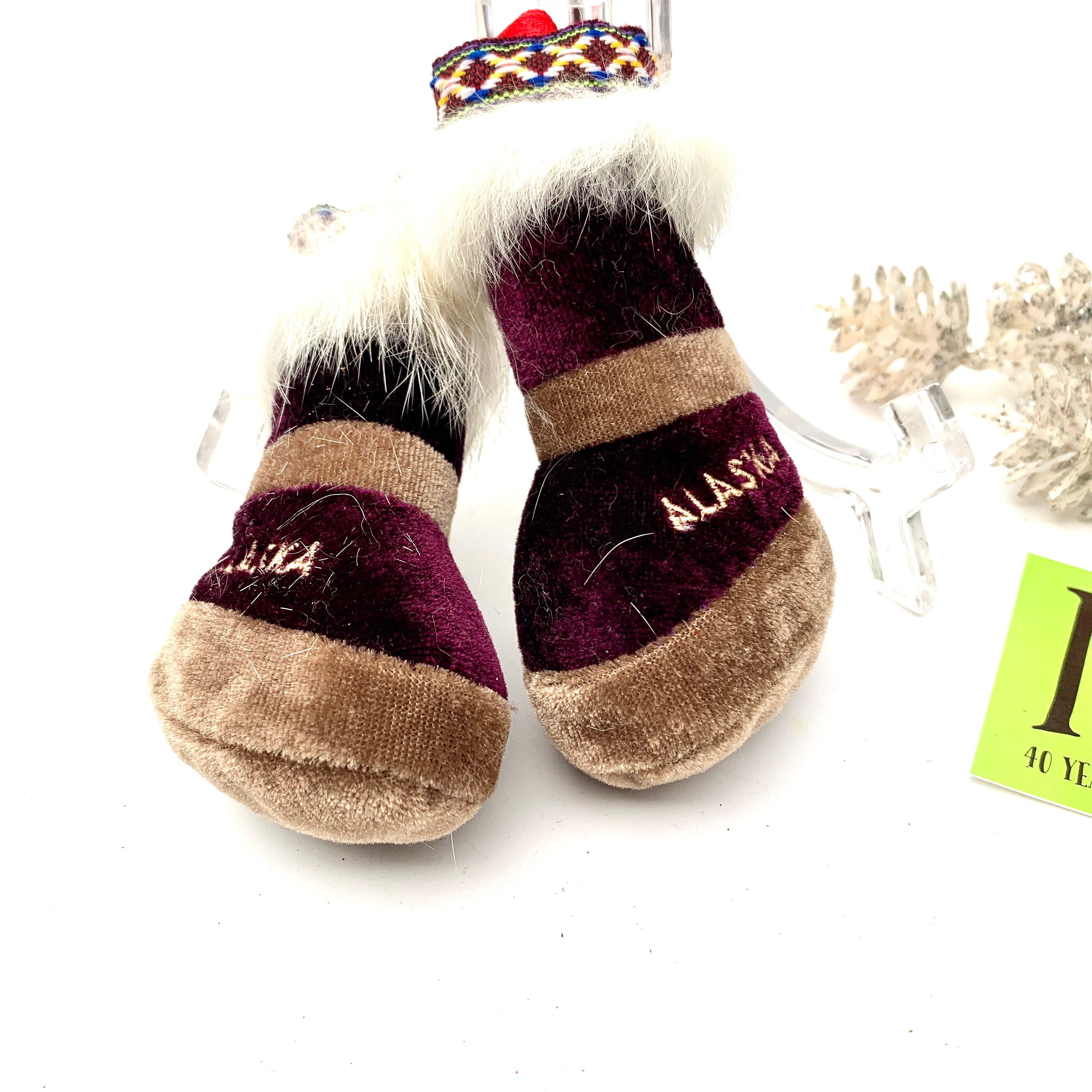 Vintage Dog Sled Igloo Boots from Alaska Plush Alaska Boots | Etsy