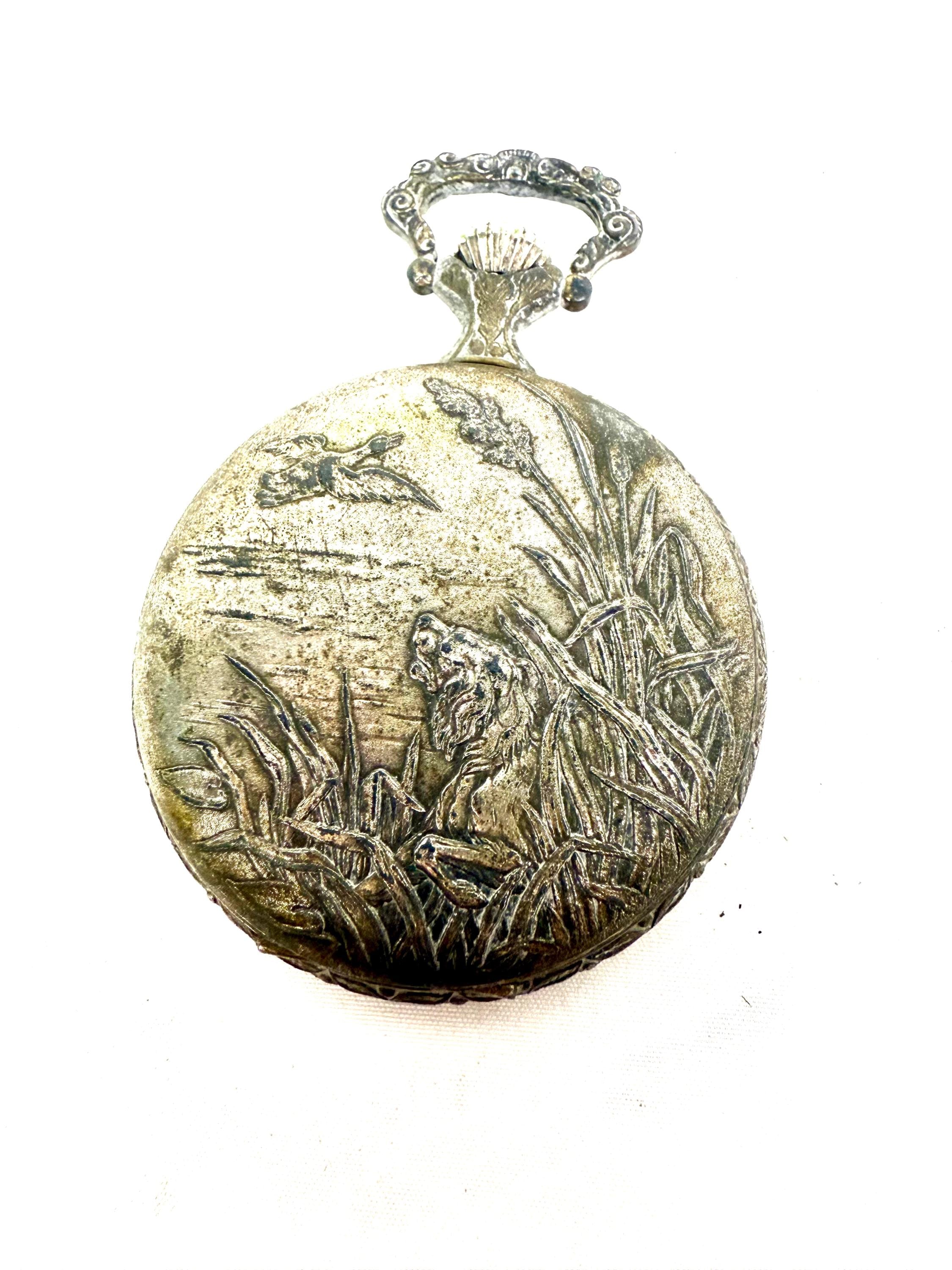 Vintage North Star 17 Jewel Pocket Watch in Andre Rivalle Silver Case ...