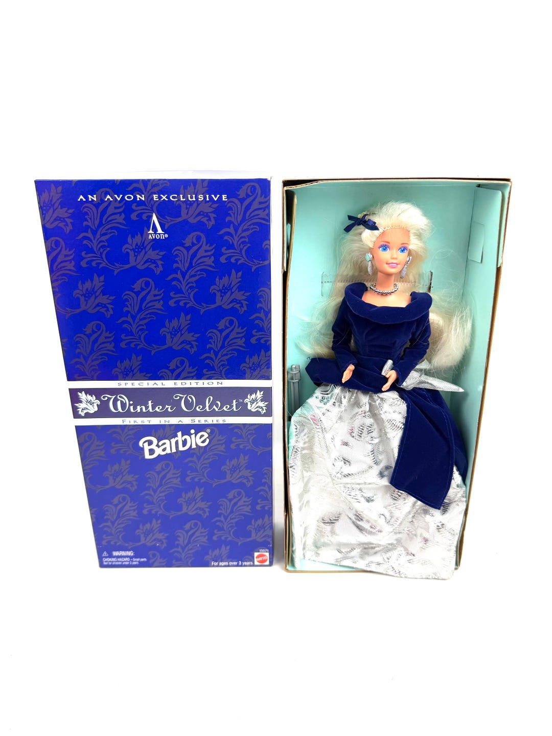1995 Winter Velvet Barbie Avon Exclusive Special Edition NEW in Box ...