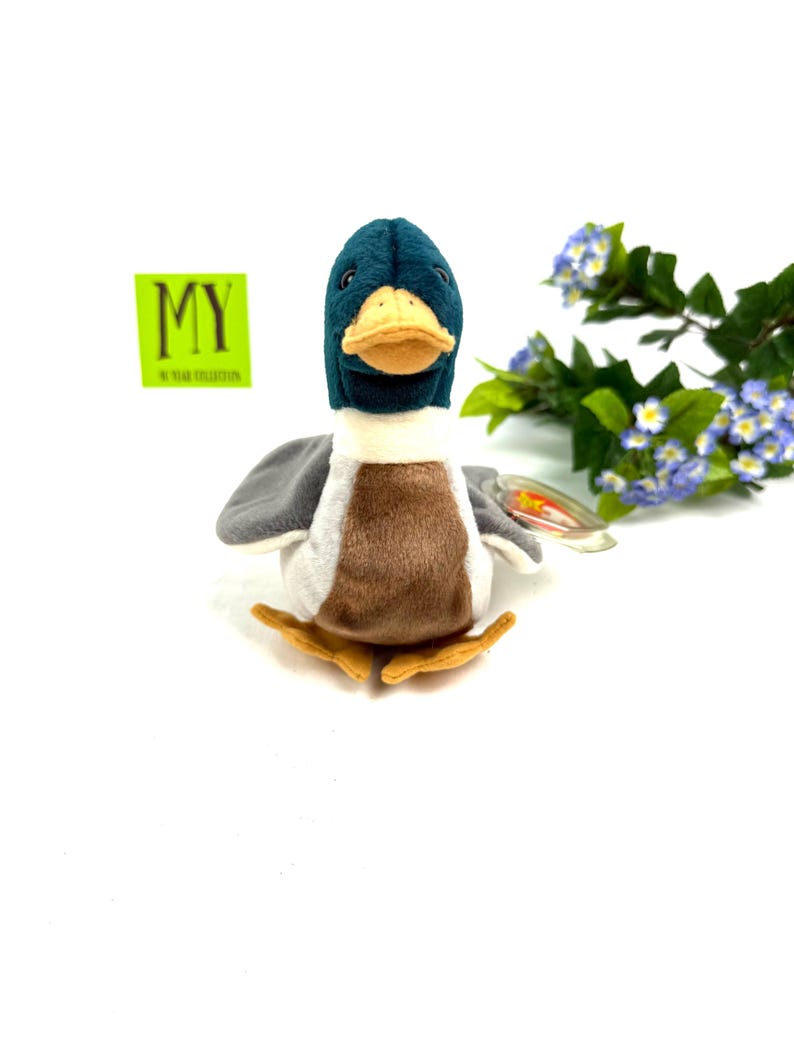 Ty Beanie Baby Jake Mallard Duck 1997 Retired Plush Collectible Toy ...