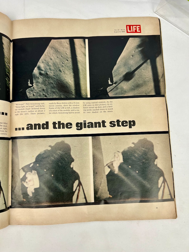 Vintage LIFE Magazine August 8, 1969: Moon Landing Issue - Etsy
