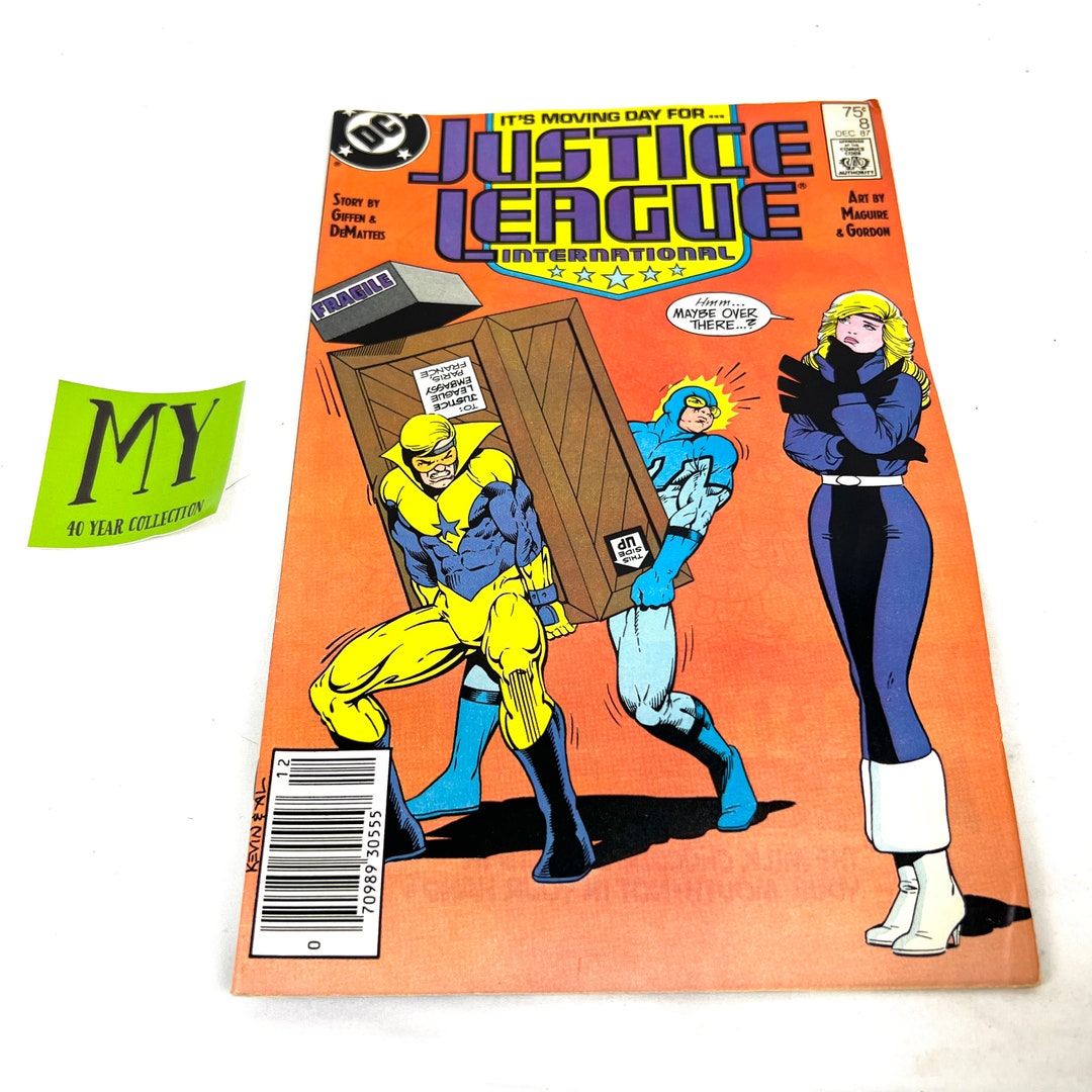 Vintage Justice League International, Movig Day, DC Comic Number 8 ...