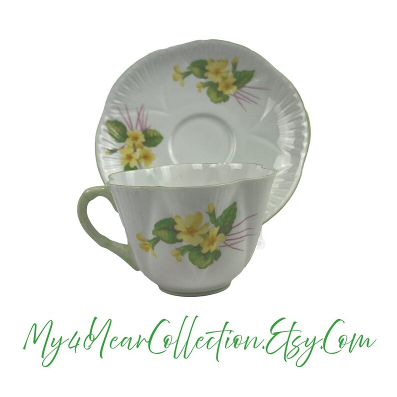 Vintage Cup and Saucer - Shelley Fine Bone China Primrose - Made in ...