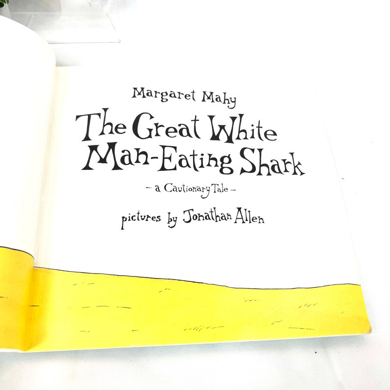 Vintage 1989 Children's Book - the White Man-eating Shark by Margaret ...