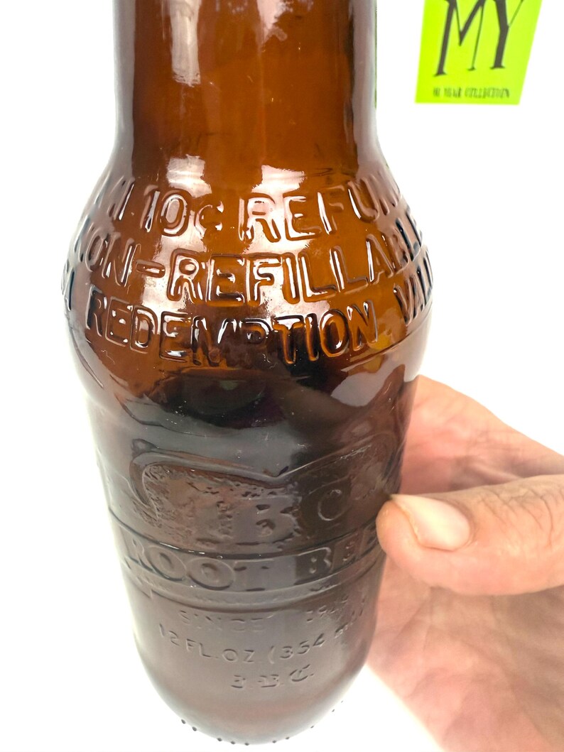Vintage IBC Root Beer Bottle – Embossed Amber Glass, 12oz Soda ...