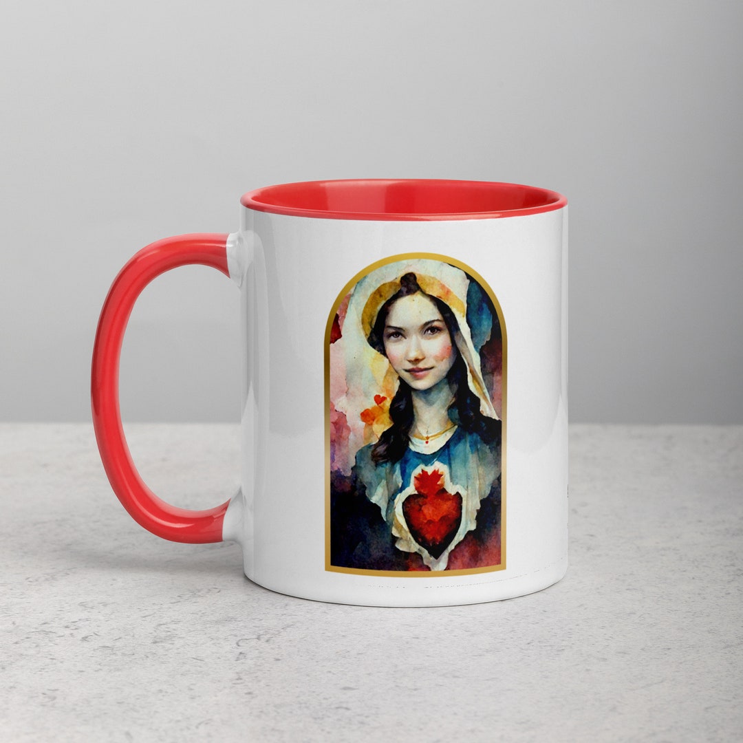 St. Margaret Mary and the Sacred Heart - Mug - A Digitally Created ...