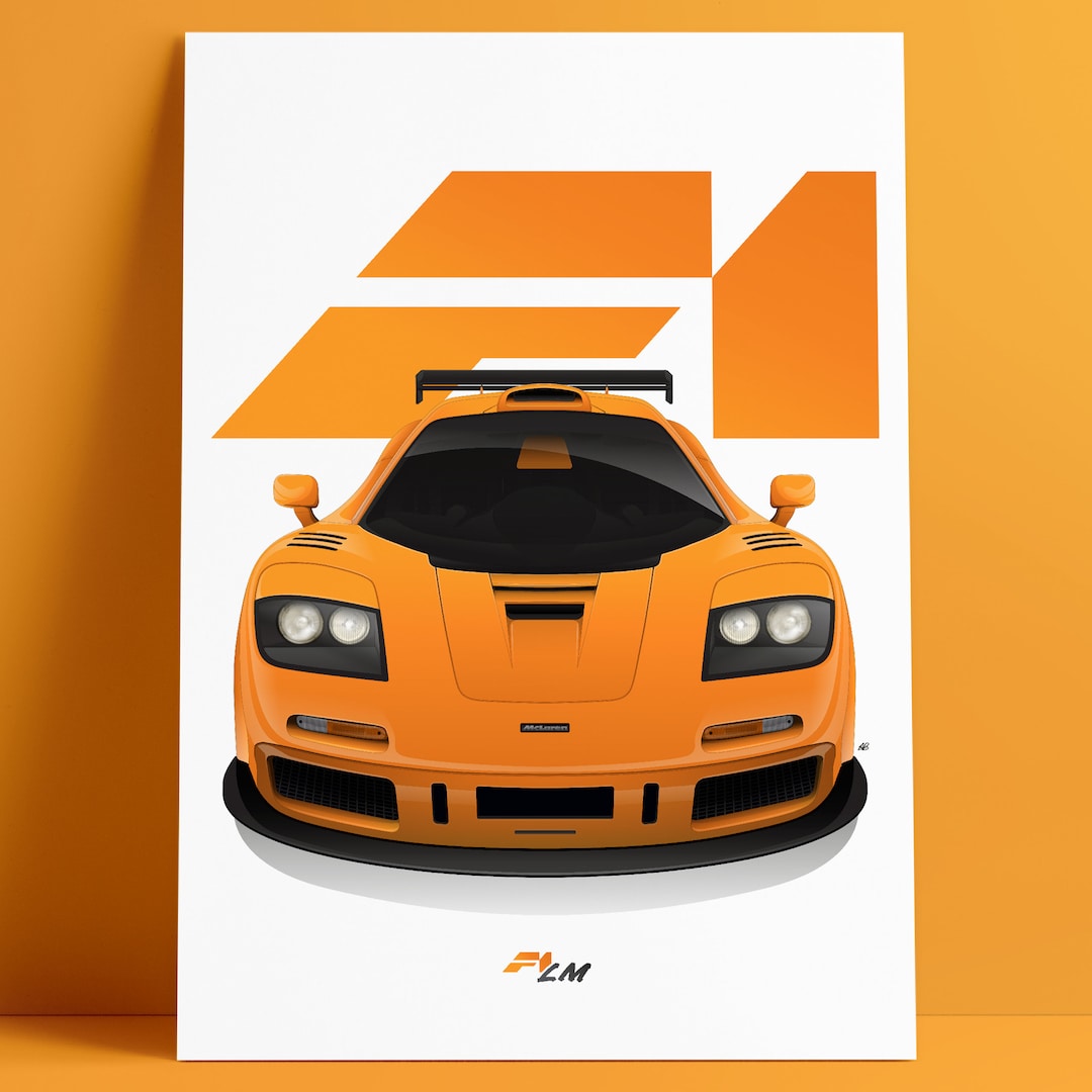 Mclaren F1 LM Print [white] - Etsy