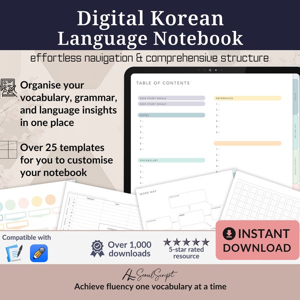 Korean Language Stickers - Etsy