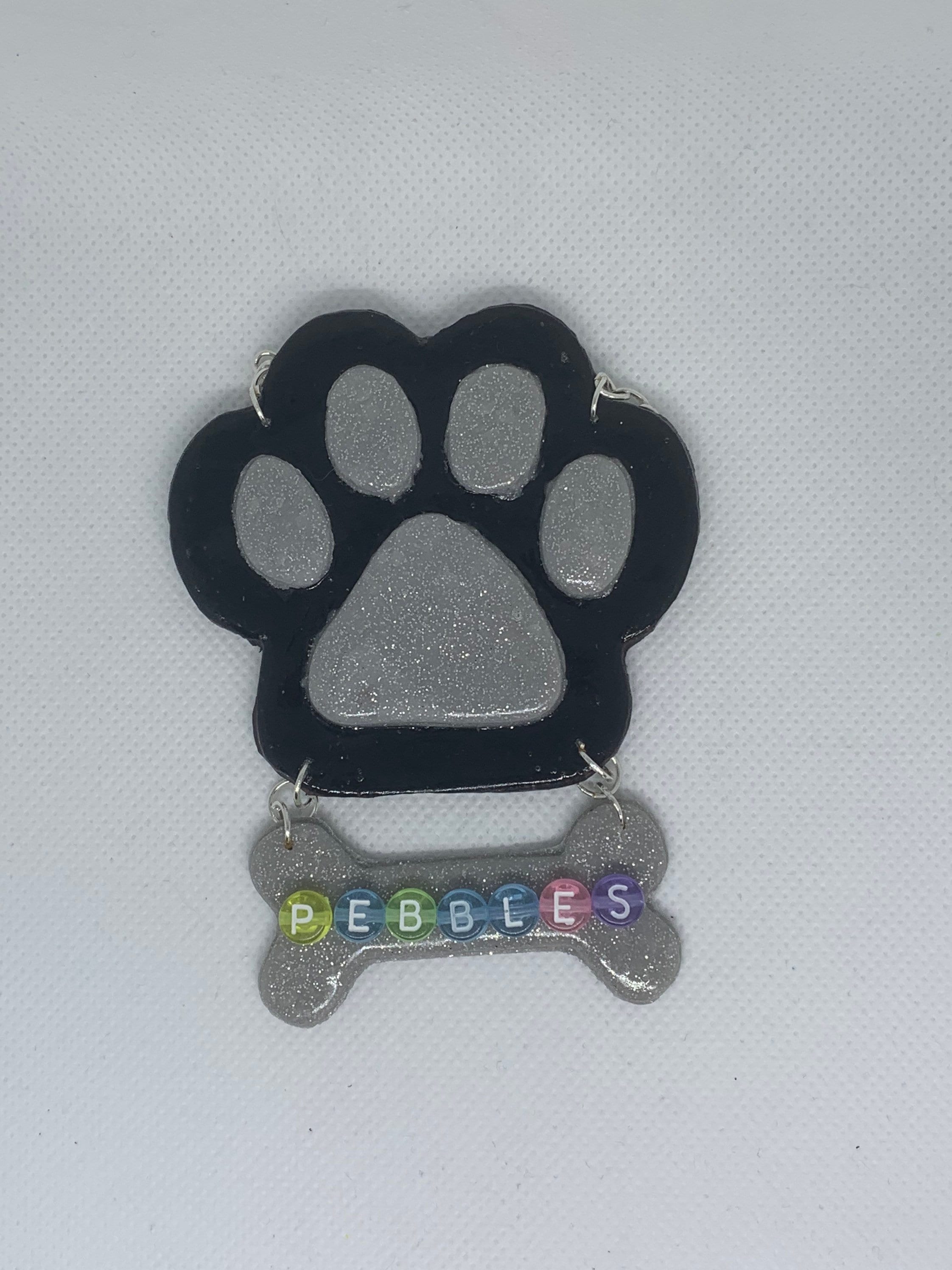 Personalised Paw Print Plaques | Pet Name Plaques - Etsy UK