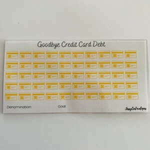 Credit Card Debt Savings Challenge, Debt Savings Challenge, Printable ...