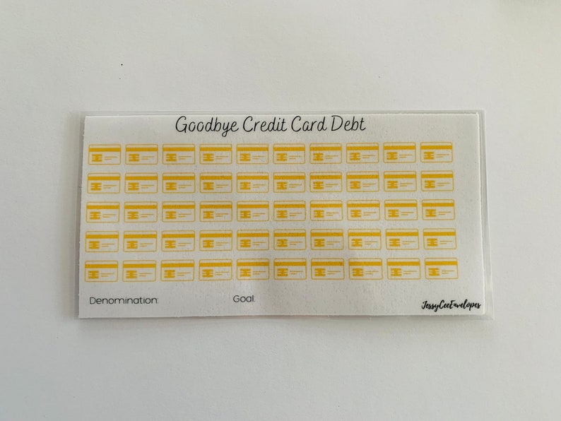 Credit Card Debt Savings Challenge Debt Savings Challenge - Etsy