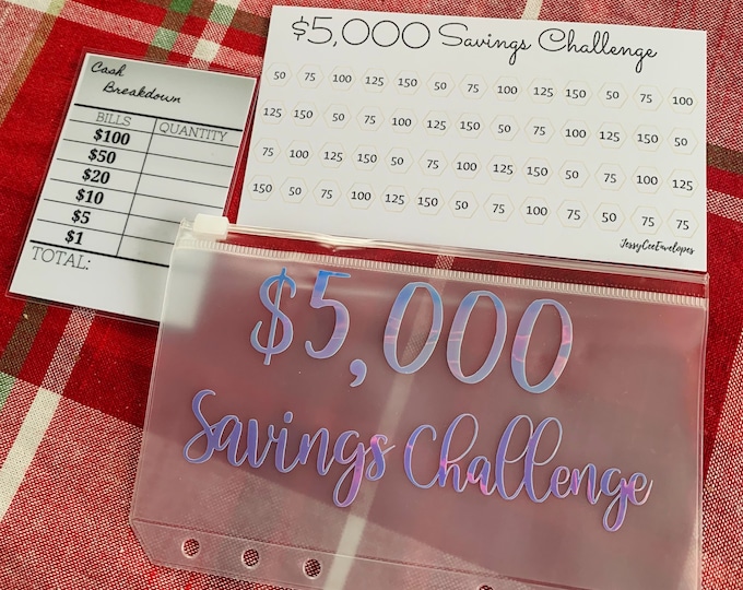 5000 Savings Challengesavings Challenge Bundle Savings - Etsy