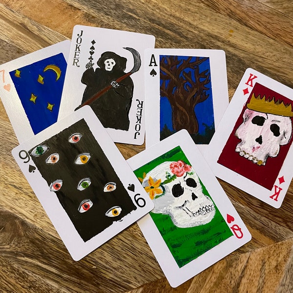 Hand Painted Cards - Etsy