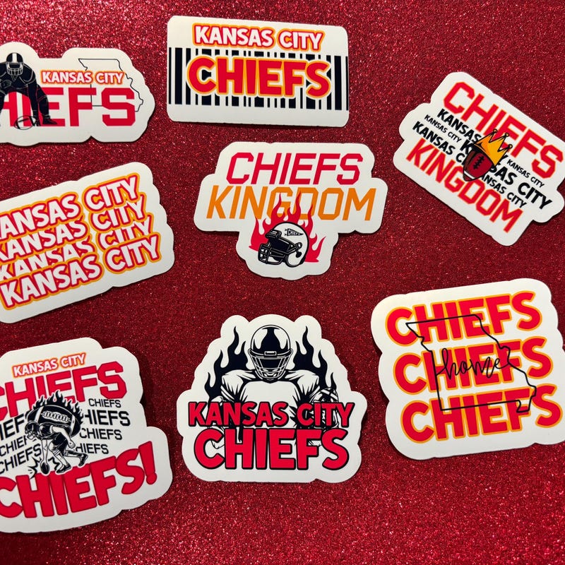 Chiefs Stickers - Etsy
