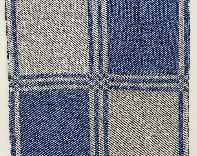Handwoven Tea Towels in Modern Block Pattern in Classic Blue - Etsy