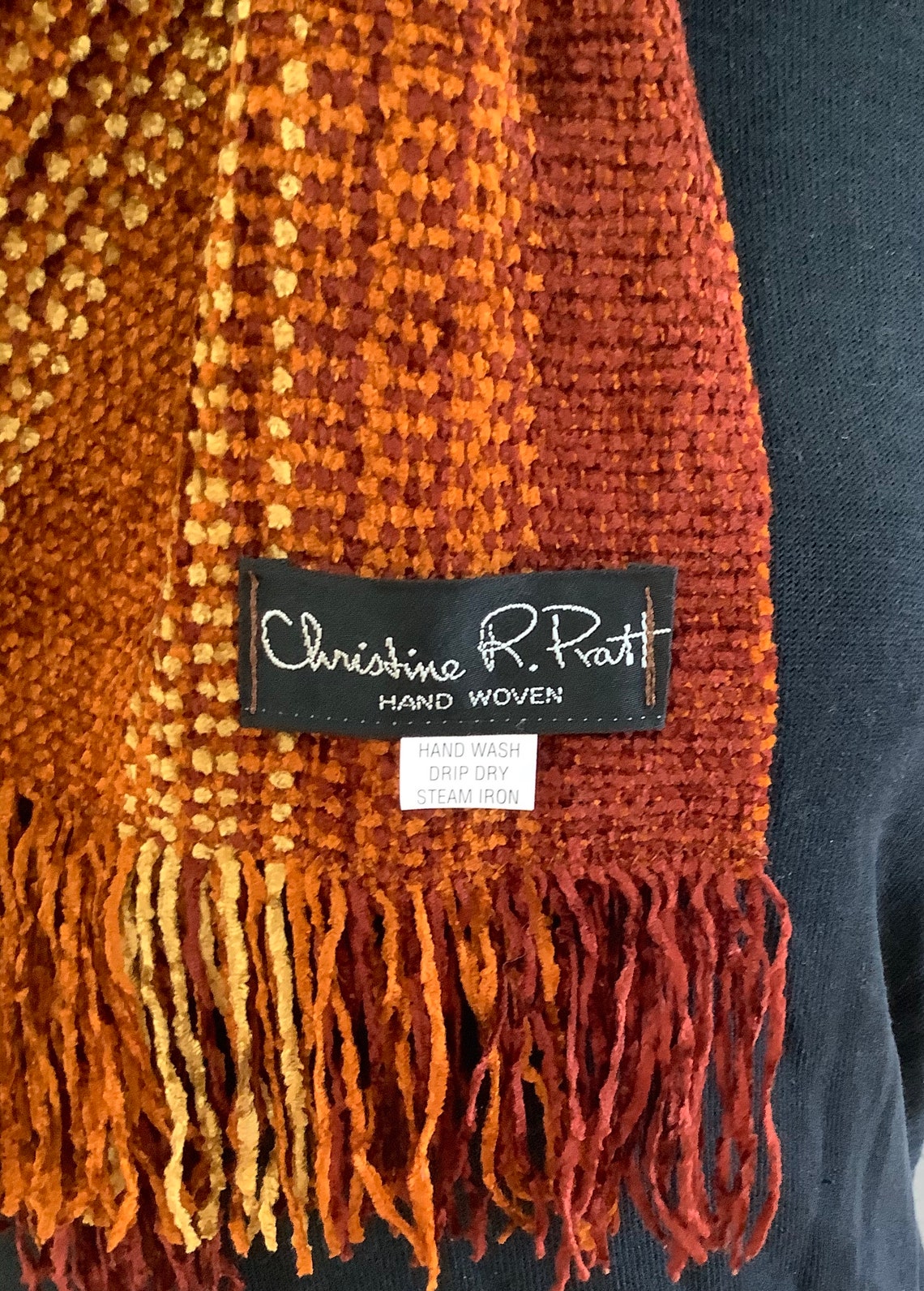 Handwoven Scarves in Fall Foliage Colors - Etsy