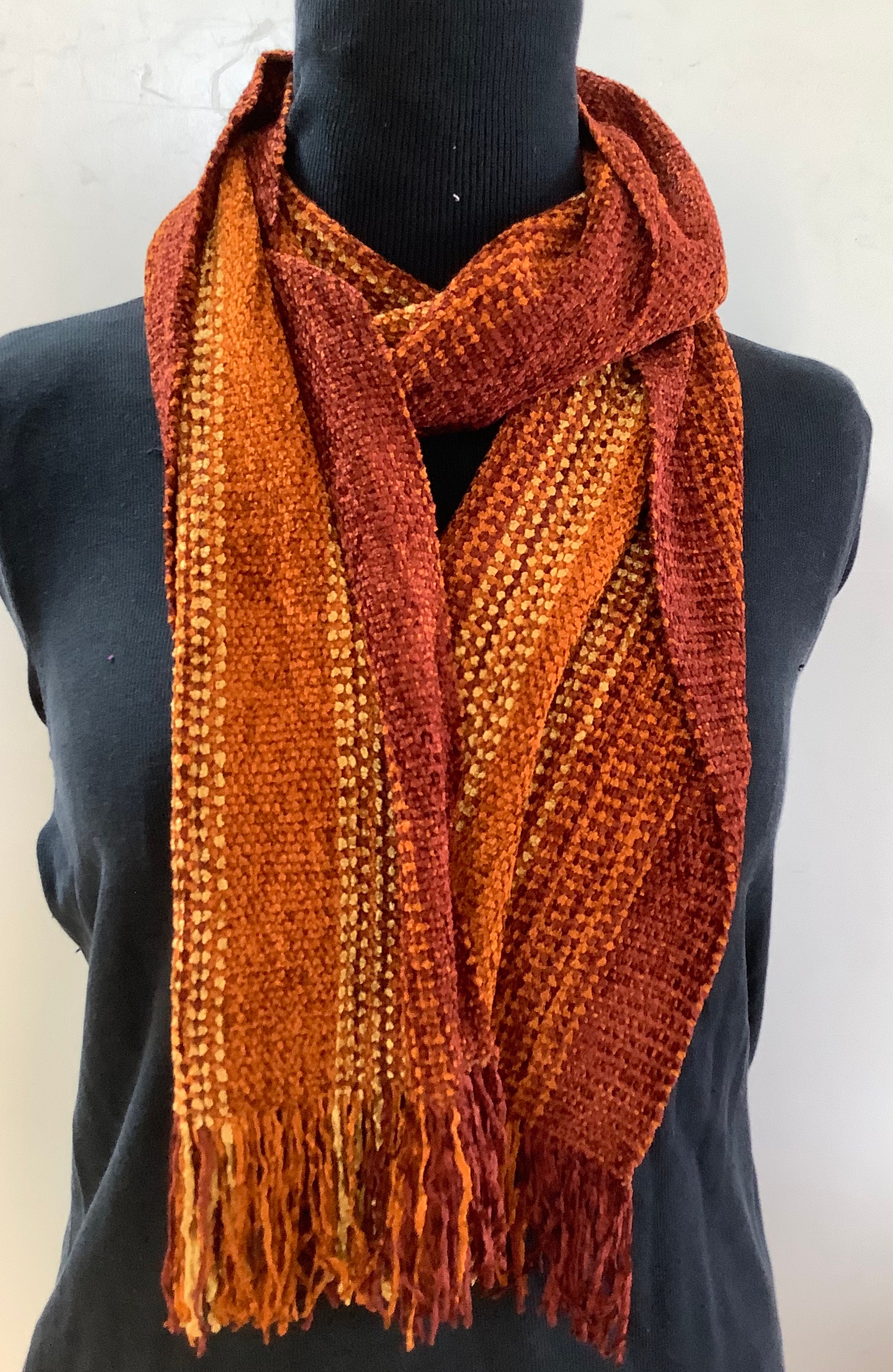 Handwoven Scarves in Fall Foliage Colors - Etsy
