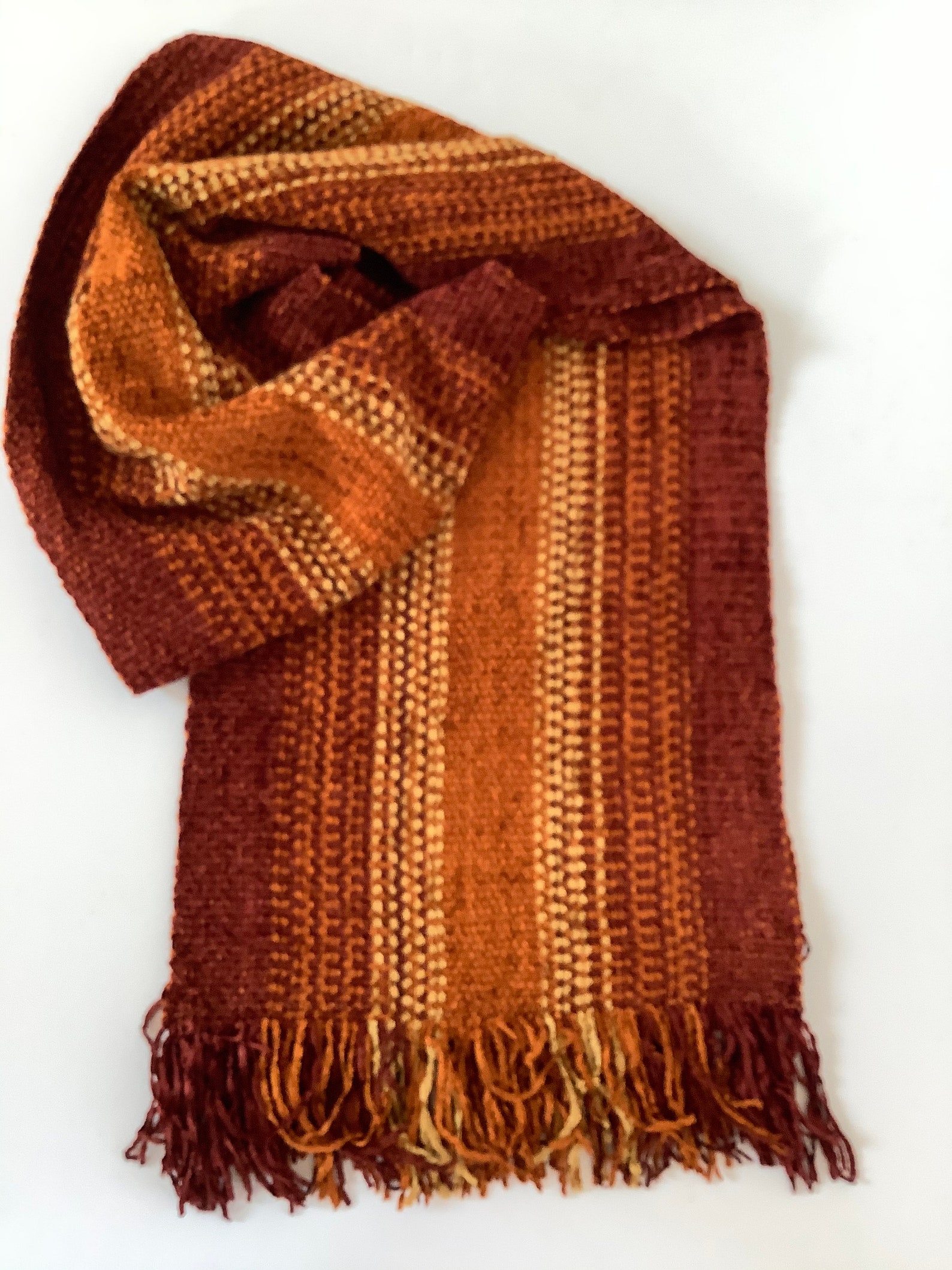 Handwoven Scarves in Fall Foliage Colors - Etsy