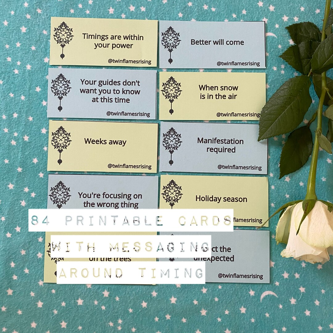 Time Oracle Digital Oracle Deck. Instant Download. When Will Something ...